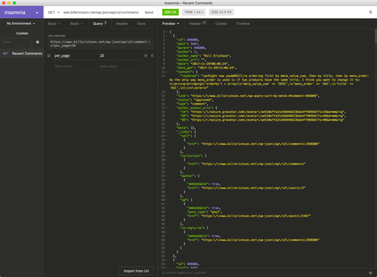 Migrating Comments using WP REST API - Bill Erickson