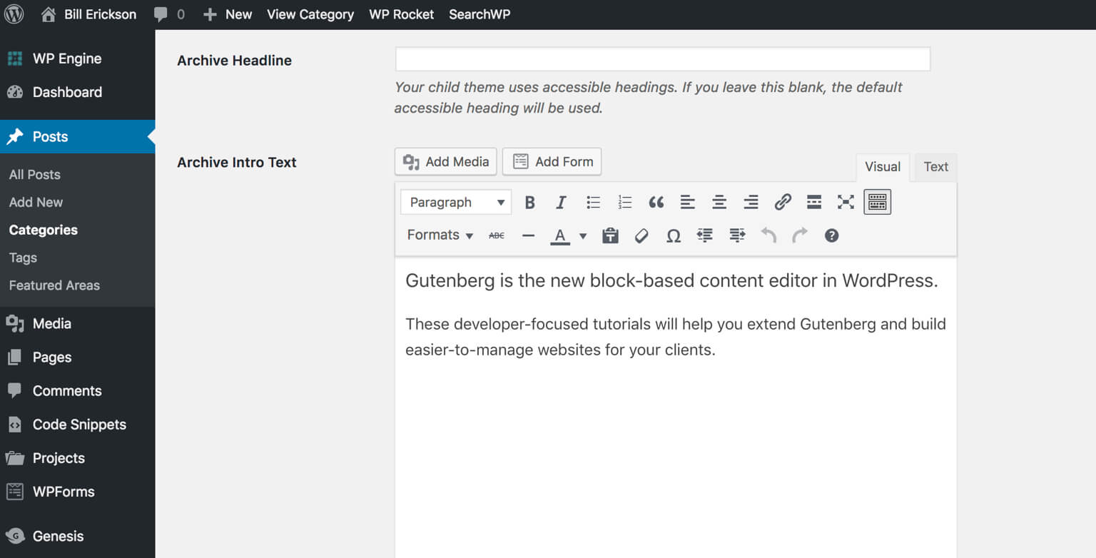 Genesis Archive Settings for Custom Post Types - Bill Erickson Genesis Archive Settings for Custom Post Types - Bill Erickson