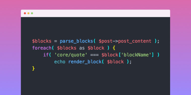 Access Block Data With Php Using Parseblocks And Renderblock